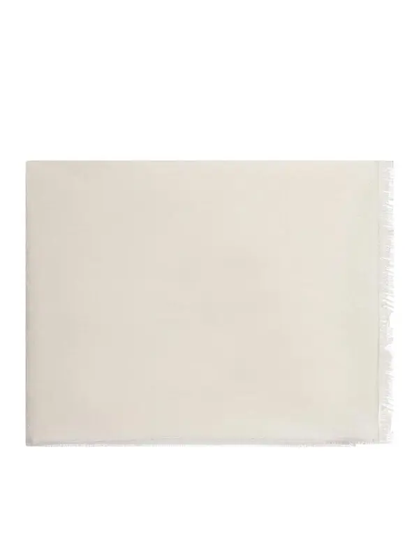 Max Mara Vetusta Wool And Silk Scarf With Jacquard Logo - Multicolor