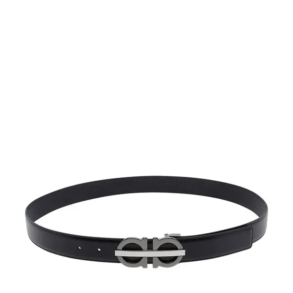 FERRAGAMO Gancini Belt - Black