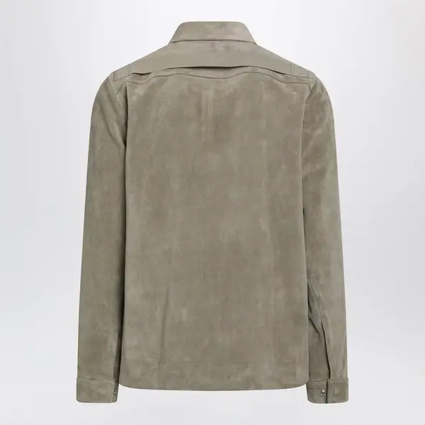 Rick Owens Pearl Suede Brad Jacket - Cream