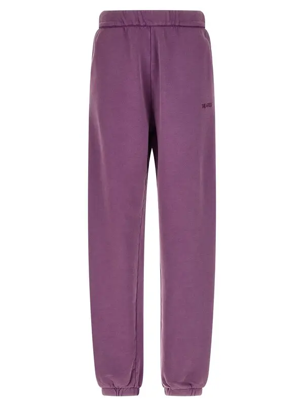Attico Logo Embroidery Joggers - Purple