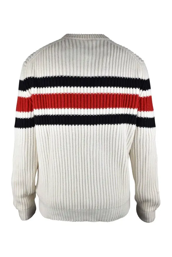 Prada Cashmere Logo Sweater - White