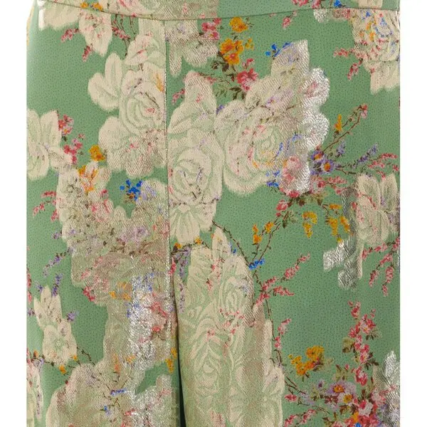 Valentino Garavani Apres L'hiver Ramage Silk Trousers