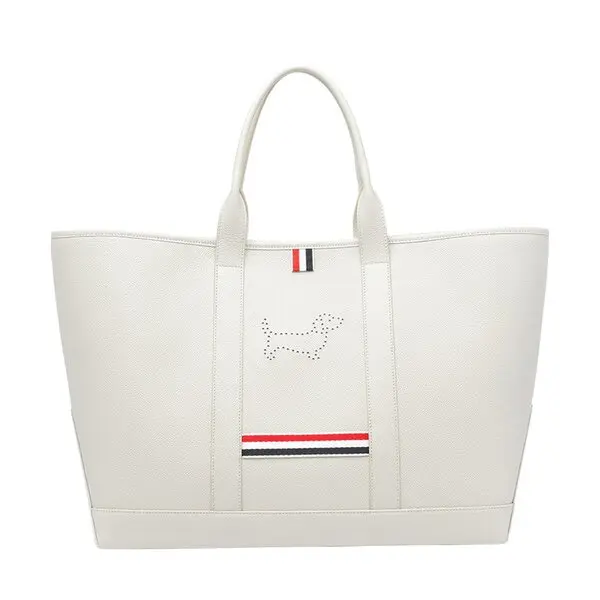 Thom Browne Hector Tote Bag - White