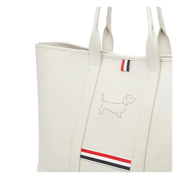 Thom Browne Hector Tote Bag - White