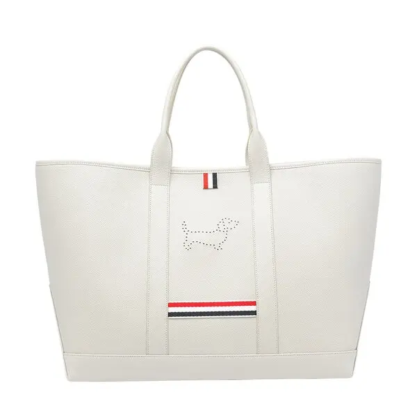 Thom Browne Hector Tote Bag - White