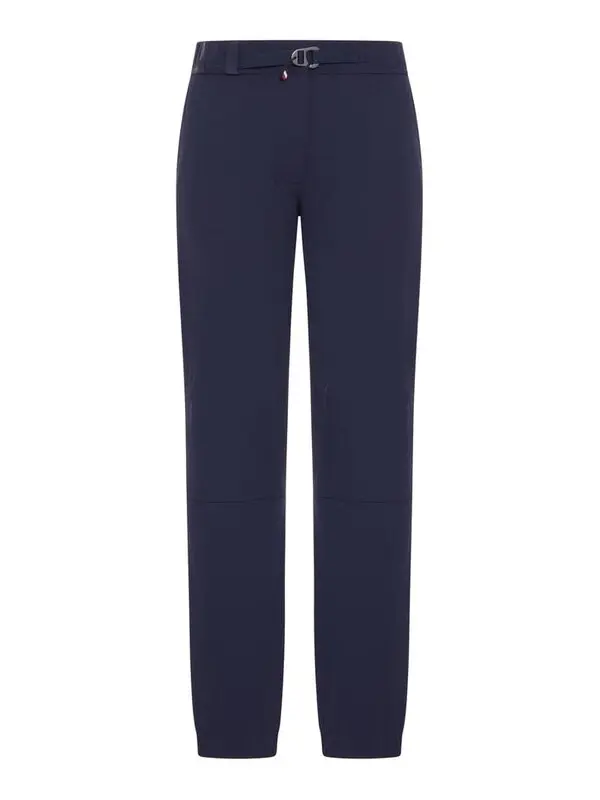 Moncler Stretch Trousers In Structured Technical Fabric