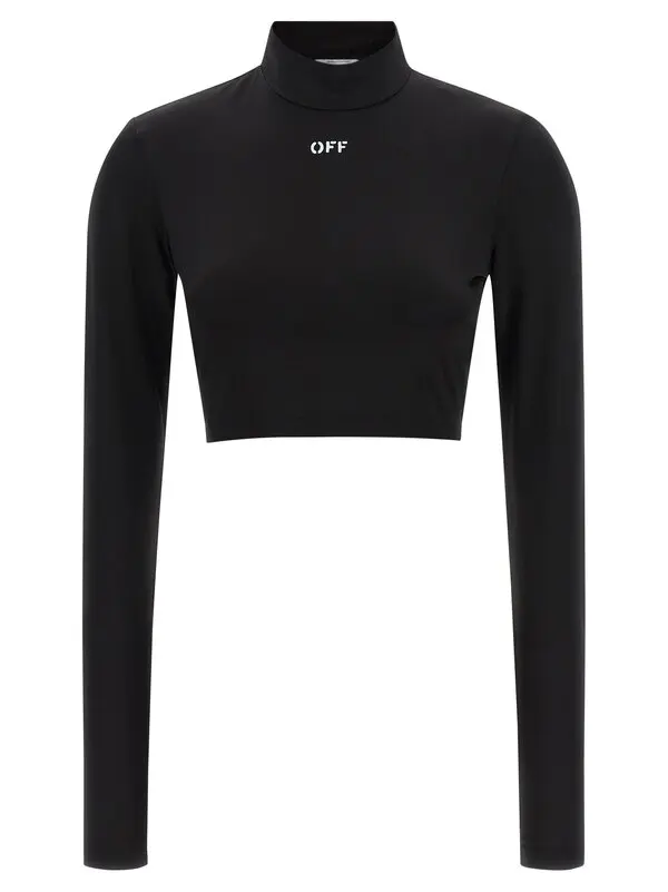 Off-White Off Stamp' Crop Top