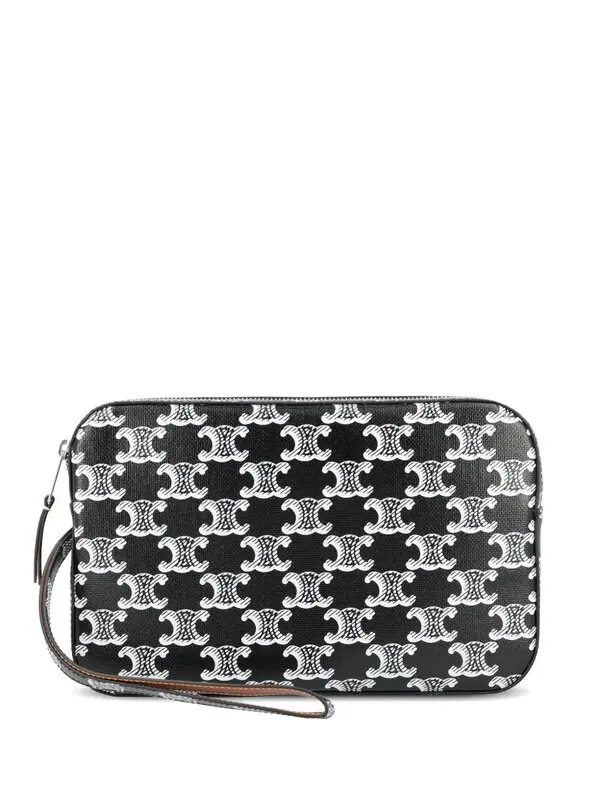 Celine Triomphe Canvas Pouch - Multicolor