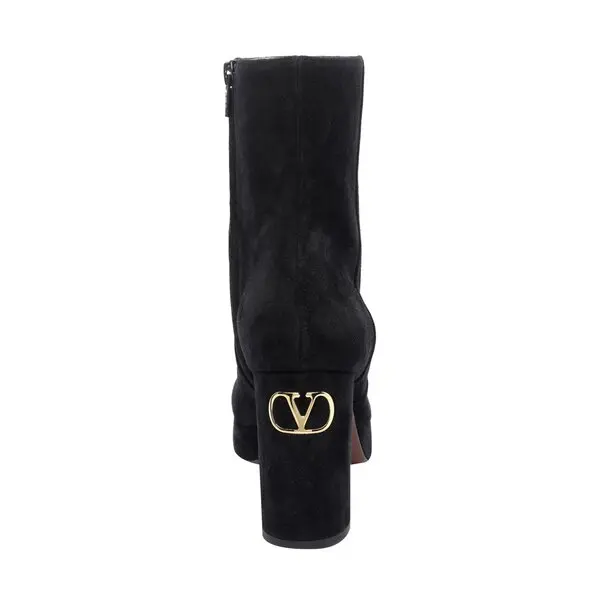 Valentino Garavani Fawcette Plateau Booties - Black