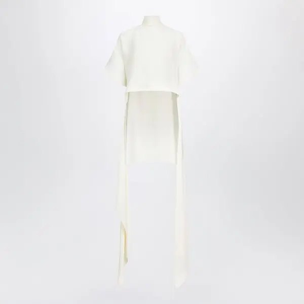 Alaïa Viscose Cady Asymmetric Top - White