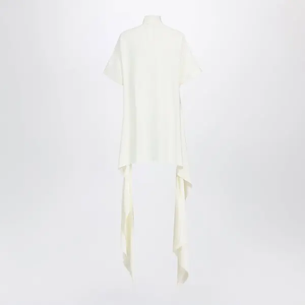 Alaïa Viscose Cady Asymmetric Top - White