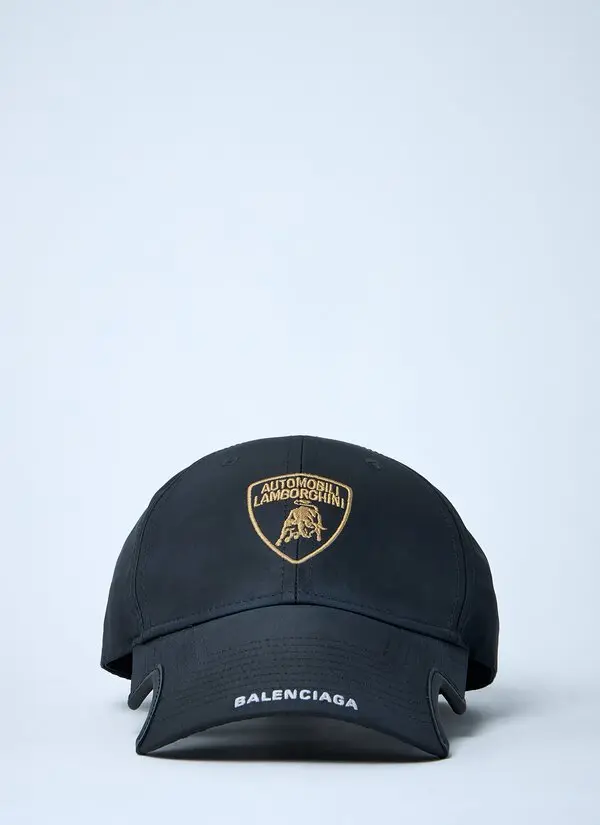BALENCIAGA X LAMBORGHINI Logo Motif Baseball Cap