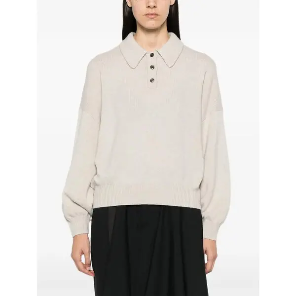 LISA YANG Cashmere Knitwear Jumper - Cream