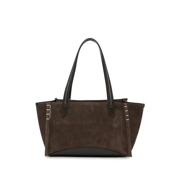 JW Anderson Calf Suede Shoulder Bag - Brown