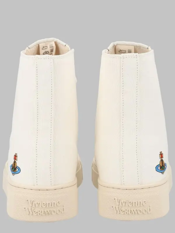 VIVIENNE WESTWOOD Sneaker Hight Top Plimsoll - White