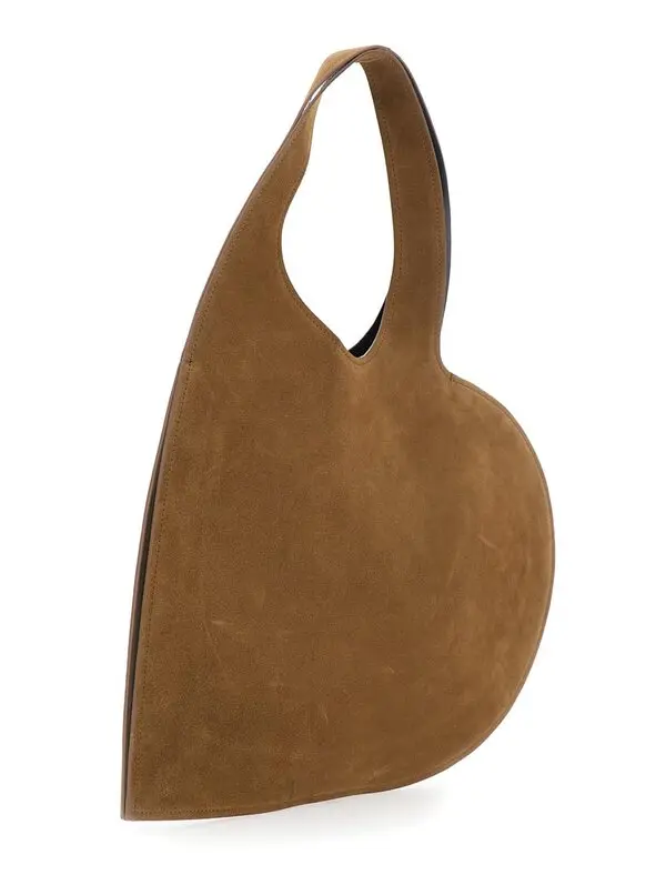 Coperni Suede Double Heart Shoulder Bag - Multicolor