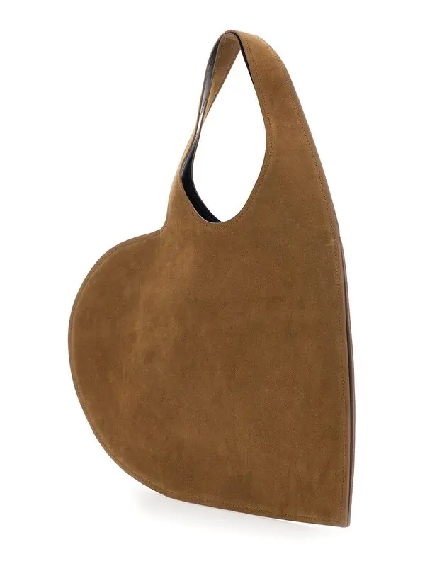 Coperni Suede Double Heart Shoulder Bag - Multicolor