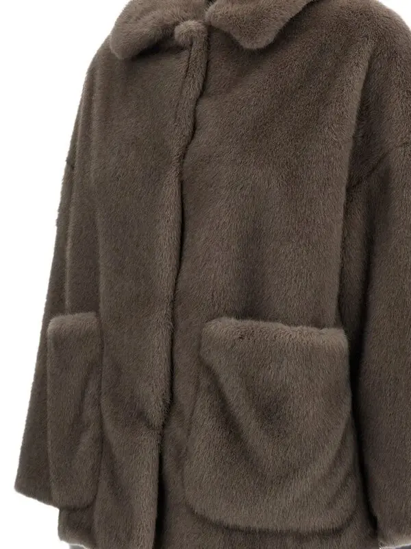 Herno Faux Fur Bomber Jacket