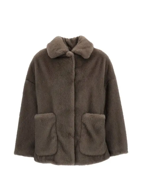 Herno Faux Fur Bomber Jacket - Multicolor