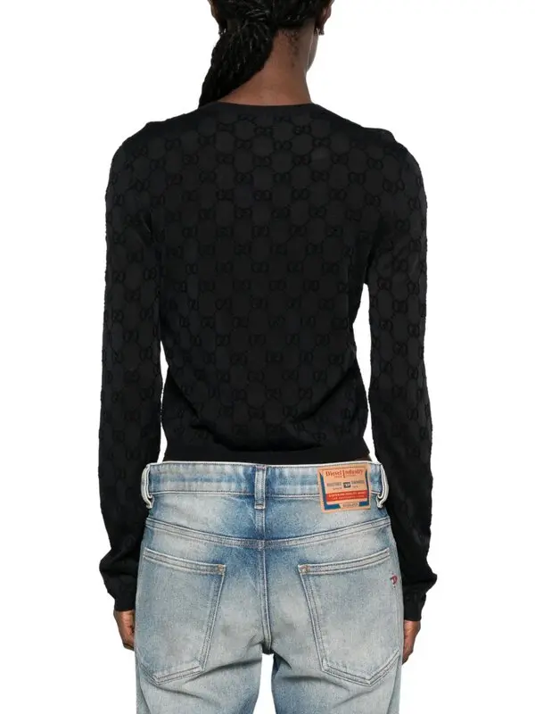 Gucci Gg Monogram Cardigan - Multicolor