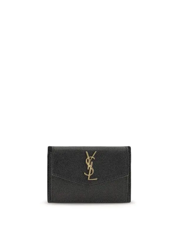 Saint Laurent Micro-grain Leather Wallet - Black