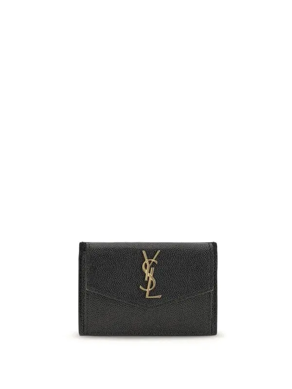 Saint Laurent Micro-grain Leather Wallet - Black