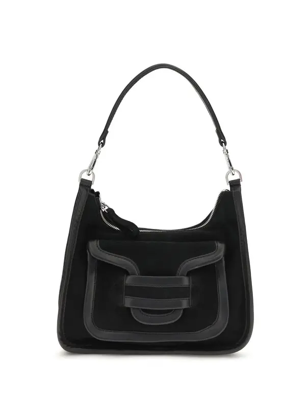 Pierre Hardy Alpha Day Miss Leather Shoulder Bag - Black