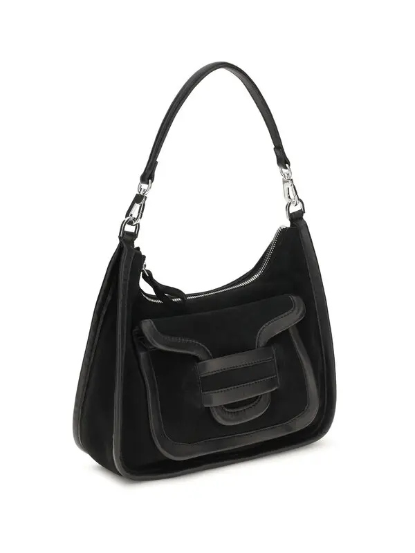 Pierre Hardy Alpha Day Miss Leather Shoulder Bag - Black
