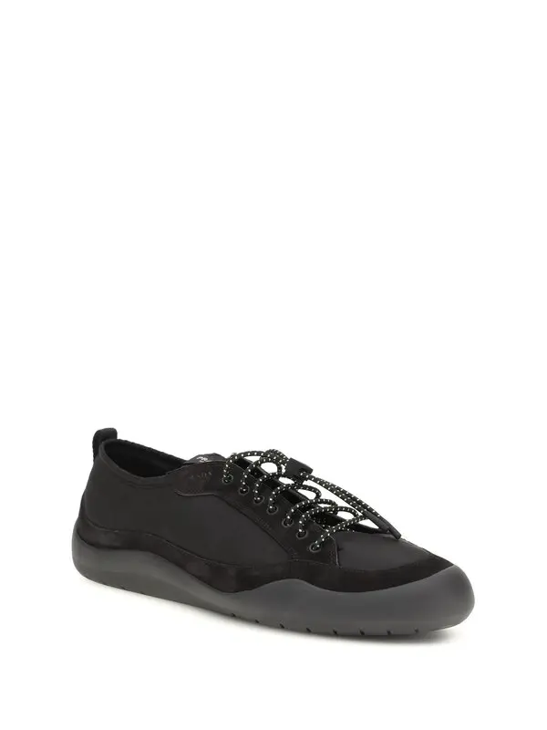 Prada Leather And Fabric Sneakers