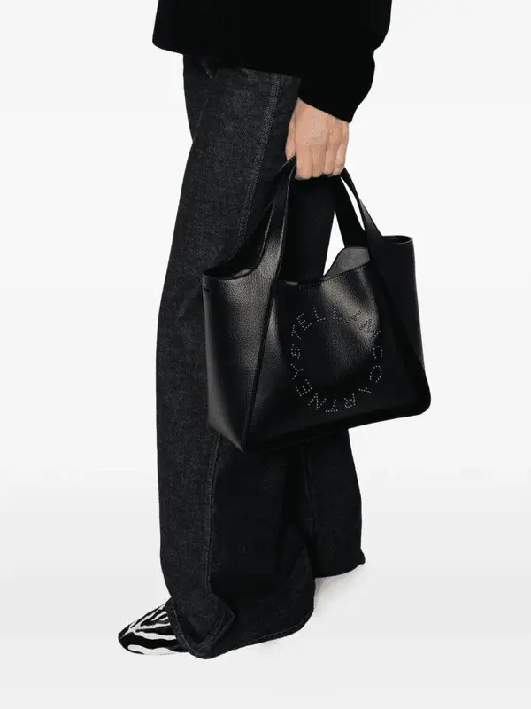 Stella McCartney Logo Detail Tote Bag - Black