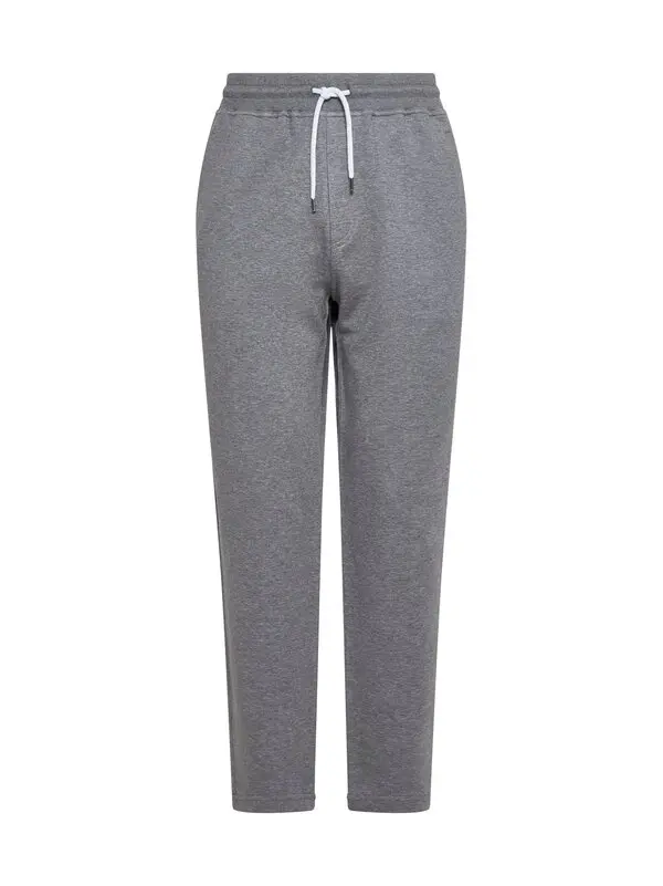 Brunello Cucinelli Dark Grey Fleece Jogging Trousers