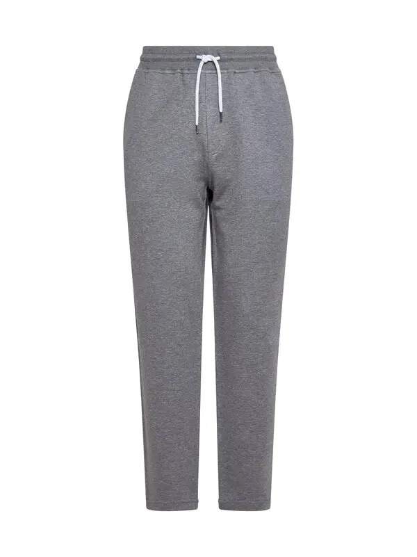 Brunello Cucinelli Dark Grey Fleece Jogging Trousers - Multicolor