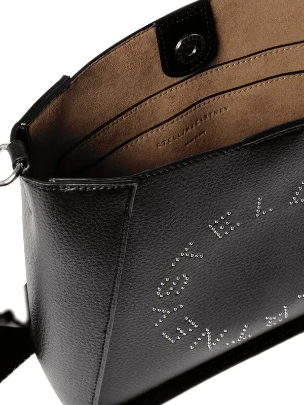 Stella McCartney Shoulder Bag With Logo Detail - Black