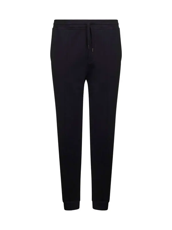 Brunello Cucinelli Black Double Fleece Jogger Trousers - Multicolor