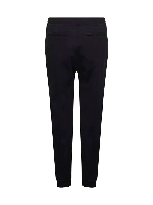 Brunello Cucinelli Black Double Fleece Jogger Trousers - Multicolor