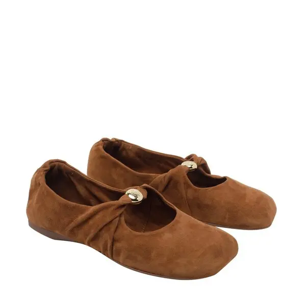 Loewe Suede Pebble Soft Ballets
