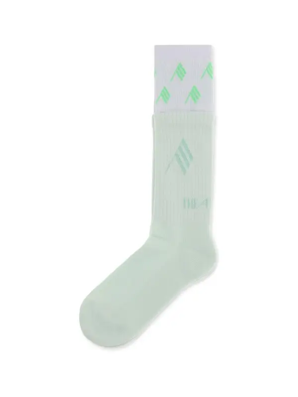 Attico Logo Cotton Socks - Green