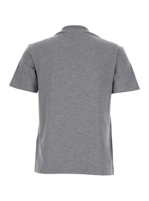 Fendi Cotton Logo T-shirt - Gray