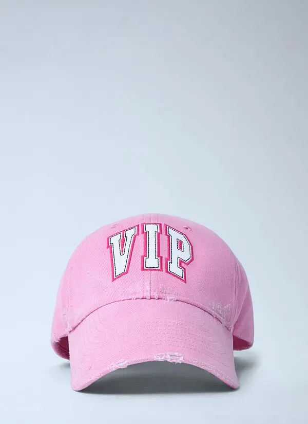 Balenciaga Logo Motif Baseball Cap - Pink