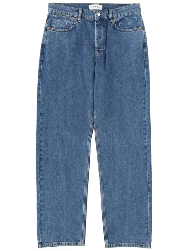 MARINE SERRE Moon Waxed Jeans