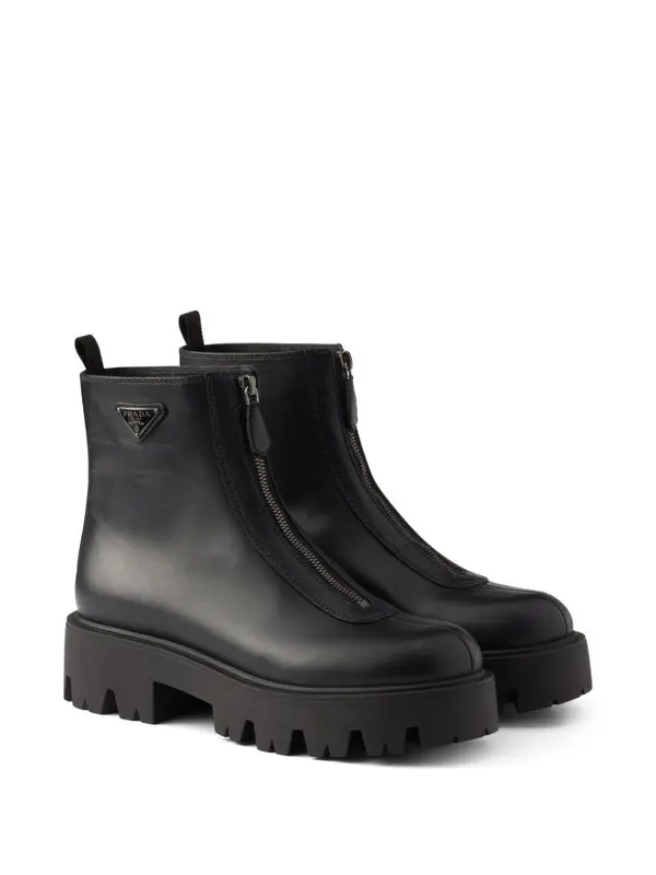 Prada Leather Boots - Multicolor