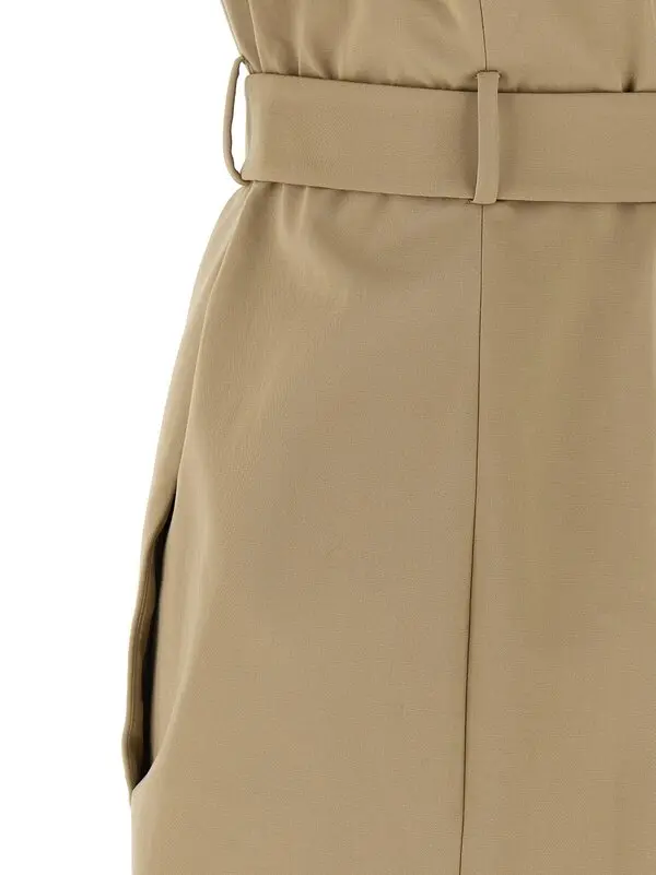 Balmain Anthem' Dress - Cream