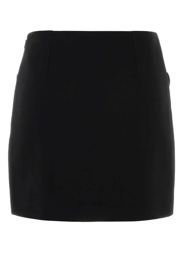 Versace Wool Mini Skirt