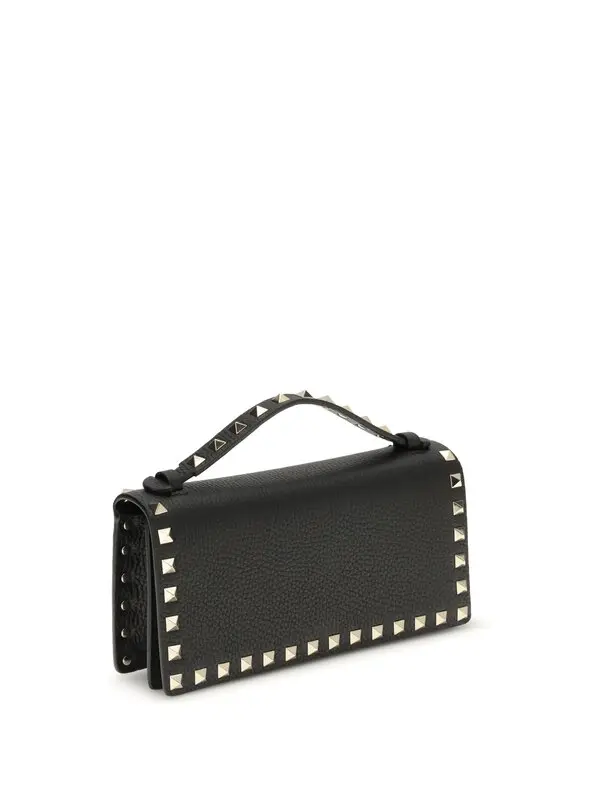 Valentino Garavani Rockstud Chain Wallet - Black