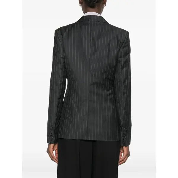 TOM FORD Pinstripe Wool And Mohair Blazer - Black