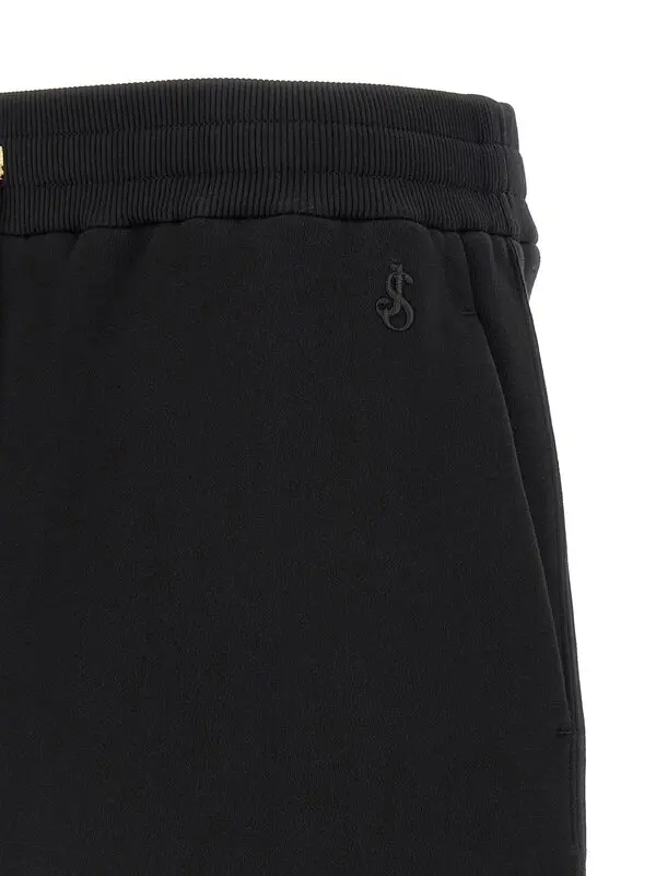 JIL SANDER Embroidered Logo Bermuda Shorts
