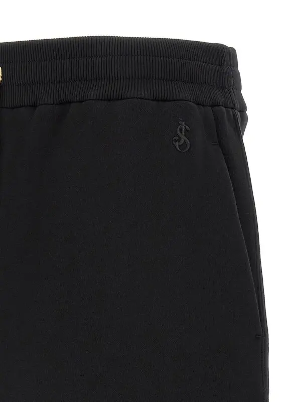 JIL SANDER Embroidered Logo Bermuda Shorts