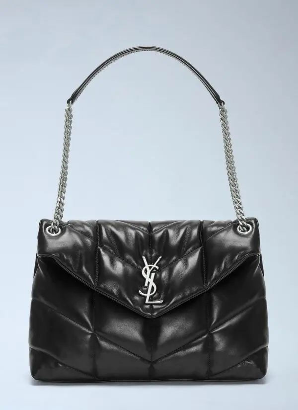 Saint Laurent Medium Puffer Shoulder Bag - Black