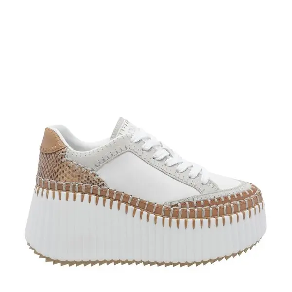 Chloé Nama Wedged Sneakers - White