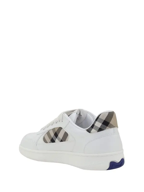 Burberry Leather Sneakers - White